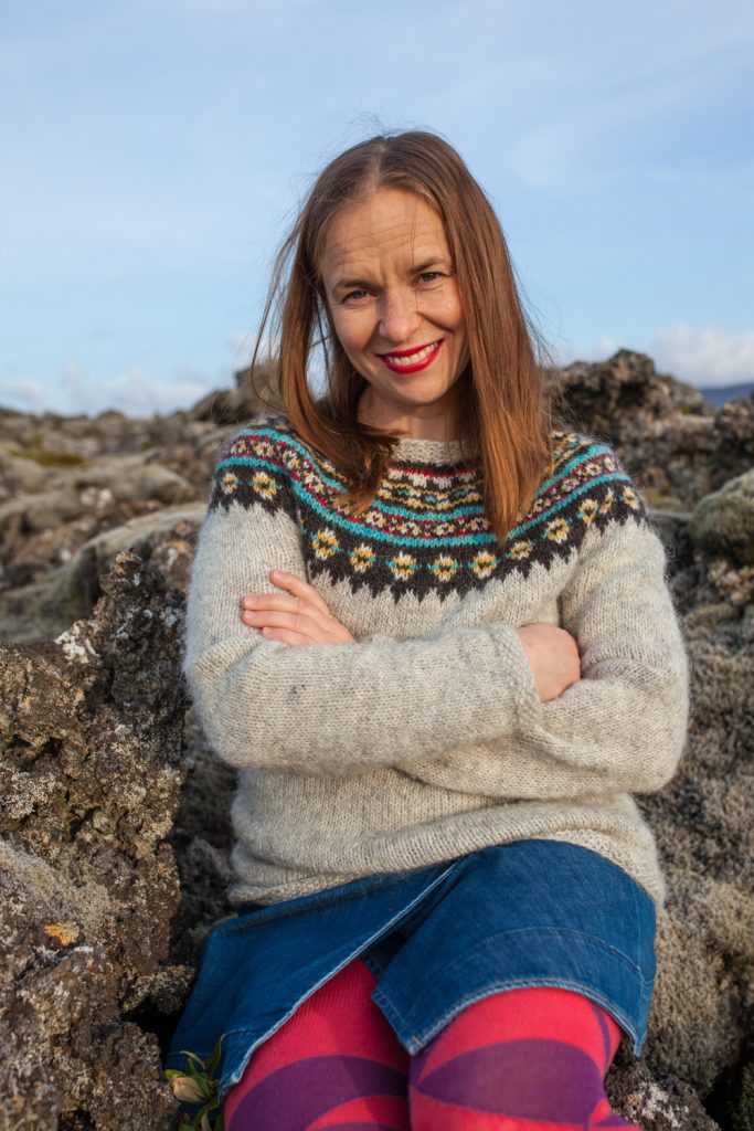 Islantilainen villapaita neulontaohje ja hoitoohje - Satu Rämö